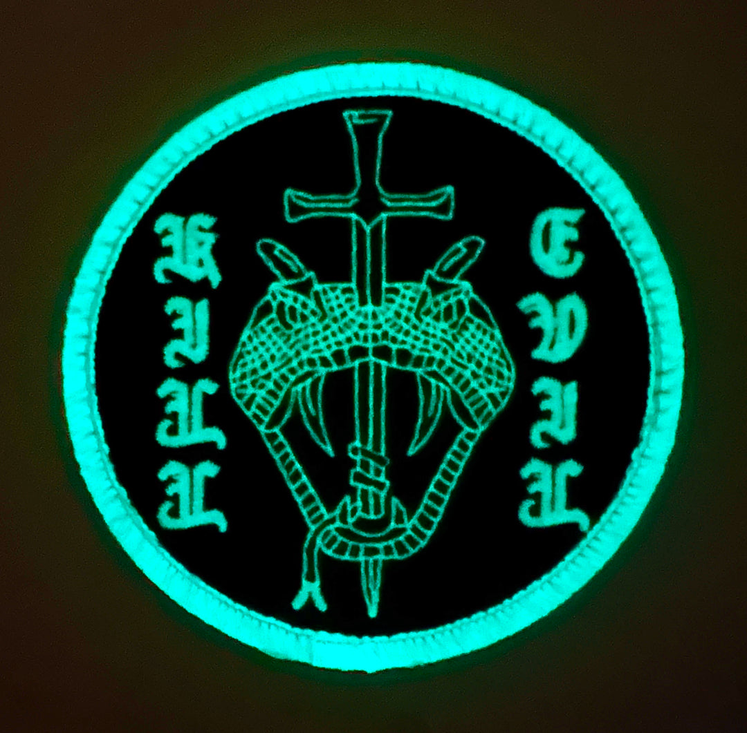 'Sword & Snake Logo' Velcro Glow Patch – Kill Evil